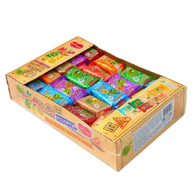 PASTILUSHKA Assorted Fruit Pastilles 800 g – Sugar Free Snack