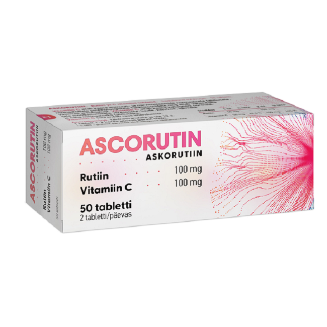 Ascorutin Tablets N50 – rutin and vitamin C supplement